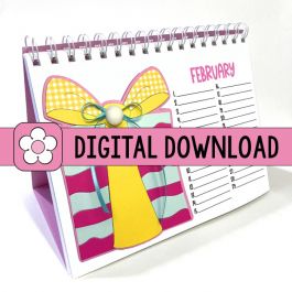 Birthday CARD Calendar DIGITAL DOWNLOAD